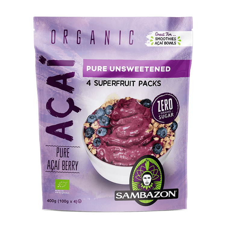 Unsweetened Acai - Frozen Puree Packets for Bowls & Smoothies | SAMBAZON